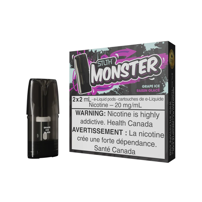 Stlth Pod Pack - Monster - Grape Ice (5PCS/CTN)